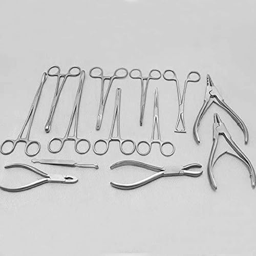 DDP BODY PIERCING TOOLS FORCEPS CLAMPS PLIERS TONGUE BELLY SEPTUM NOSE ...