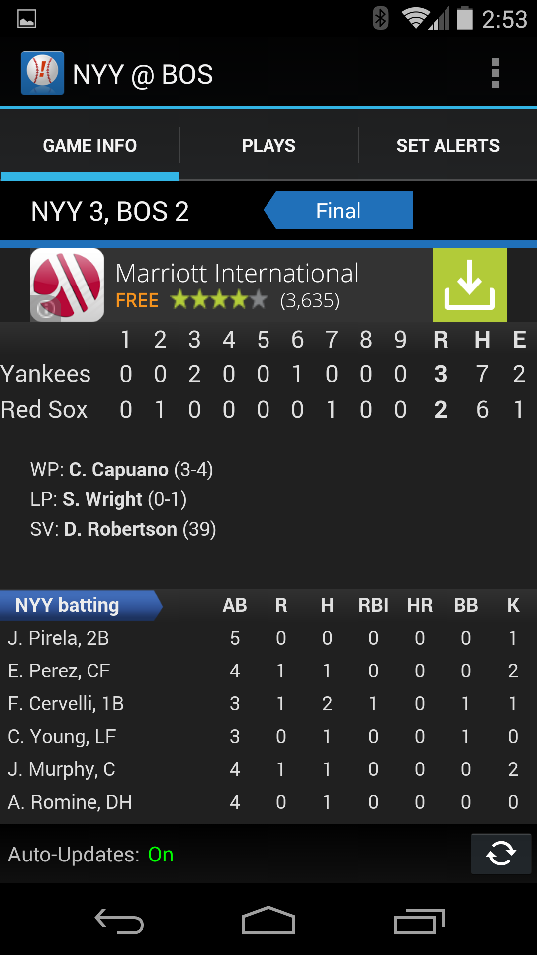 Sports Alerts - MLB edition:Amazon.co.uk:Appstore for Android
