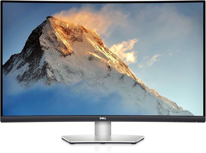 Dell S3221QS 31.5 inch 4K UHD (3840x2160) Monitor, 1800R Curved Screen ...