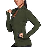 Lock and Love Women's Full Zip-up Yoga Workout Running Track Jacket ...