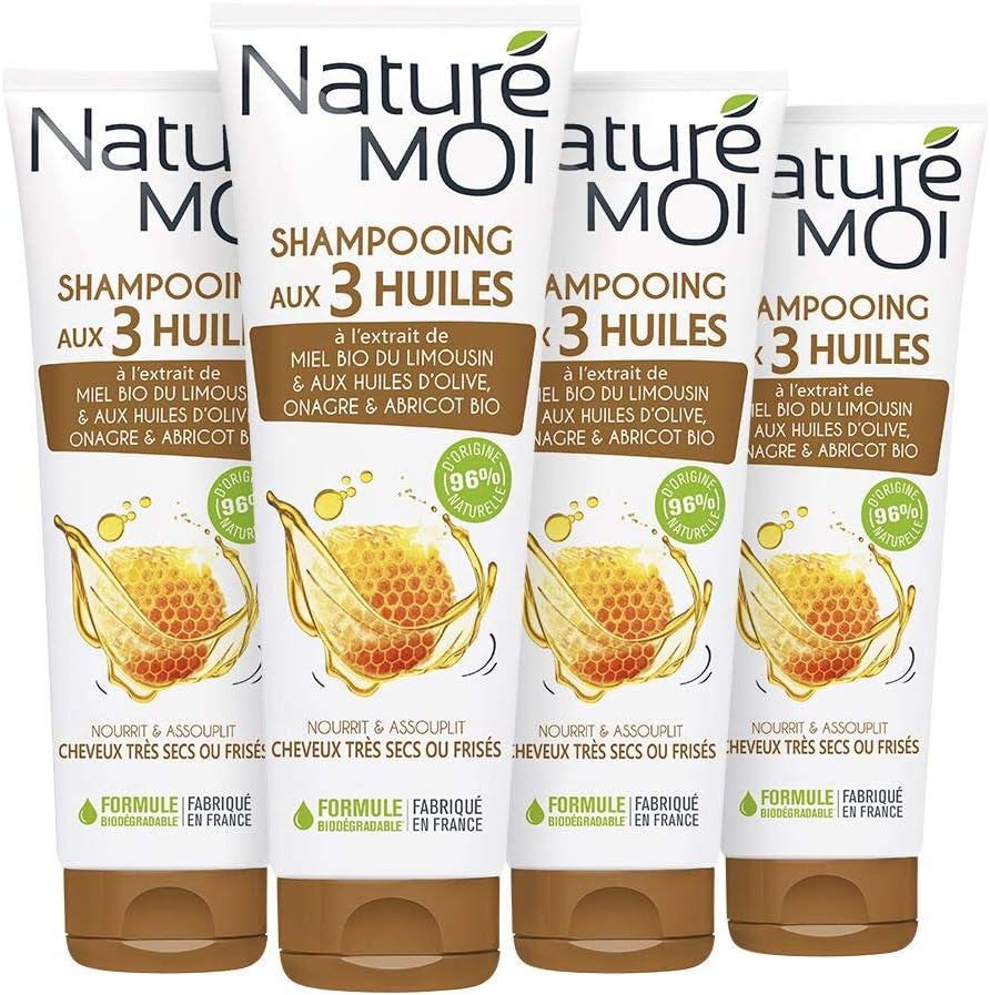 Naturé Moi – Shampooing Nourrissant à L'Extrait de Miel Bio et Aux Huiles d'Olive, d'Onagre et d ...