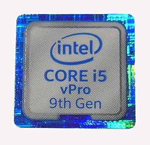 Amazon.com: Intel Core i5 vPro 9th Gen Sticker 18 x 18mm / 11/16" x 11/ ...