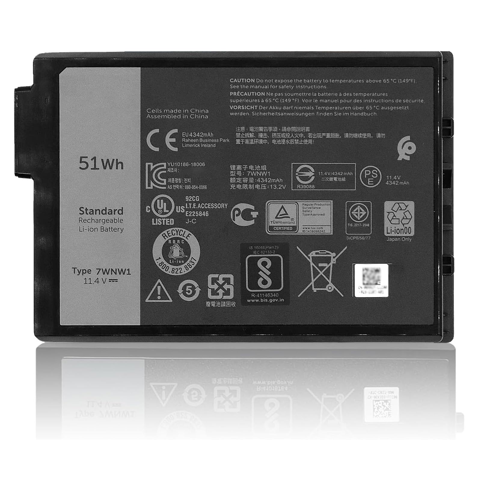 ASODI 7WNW1 Laptop Battery Compatible with Dell Latitude 5420 5424 ...