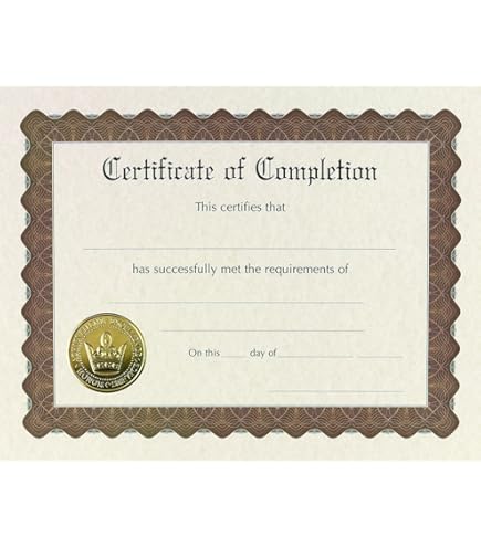 Fancy Certificate Of Completion Templates