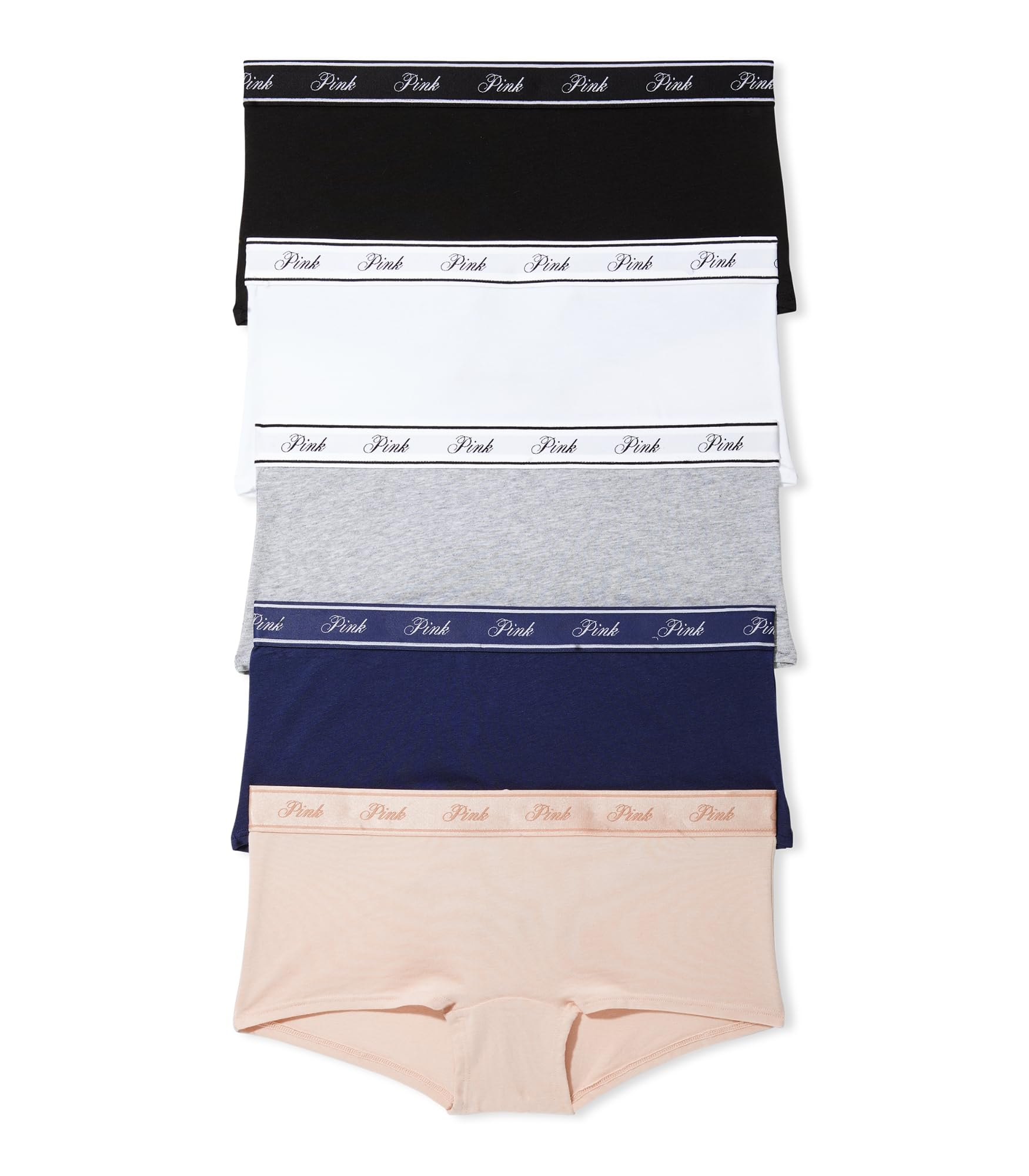 Victoria's Secret PINK Cotton Logo Boyshort Panty Pack, Panties for ...