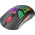 Amazon.com: ZIYOU LANG Wired/Wireless Lightweight Gaming Mouse,16 RGB Backlit Mice with 7 ...