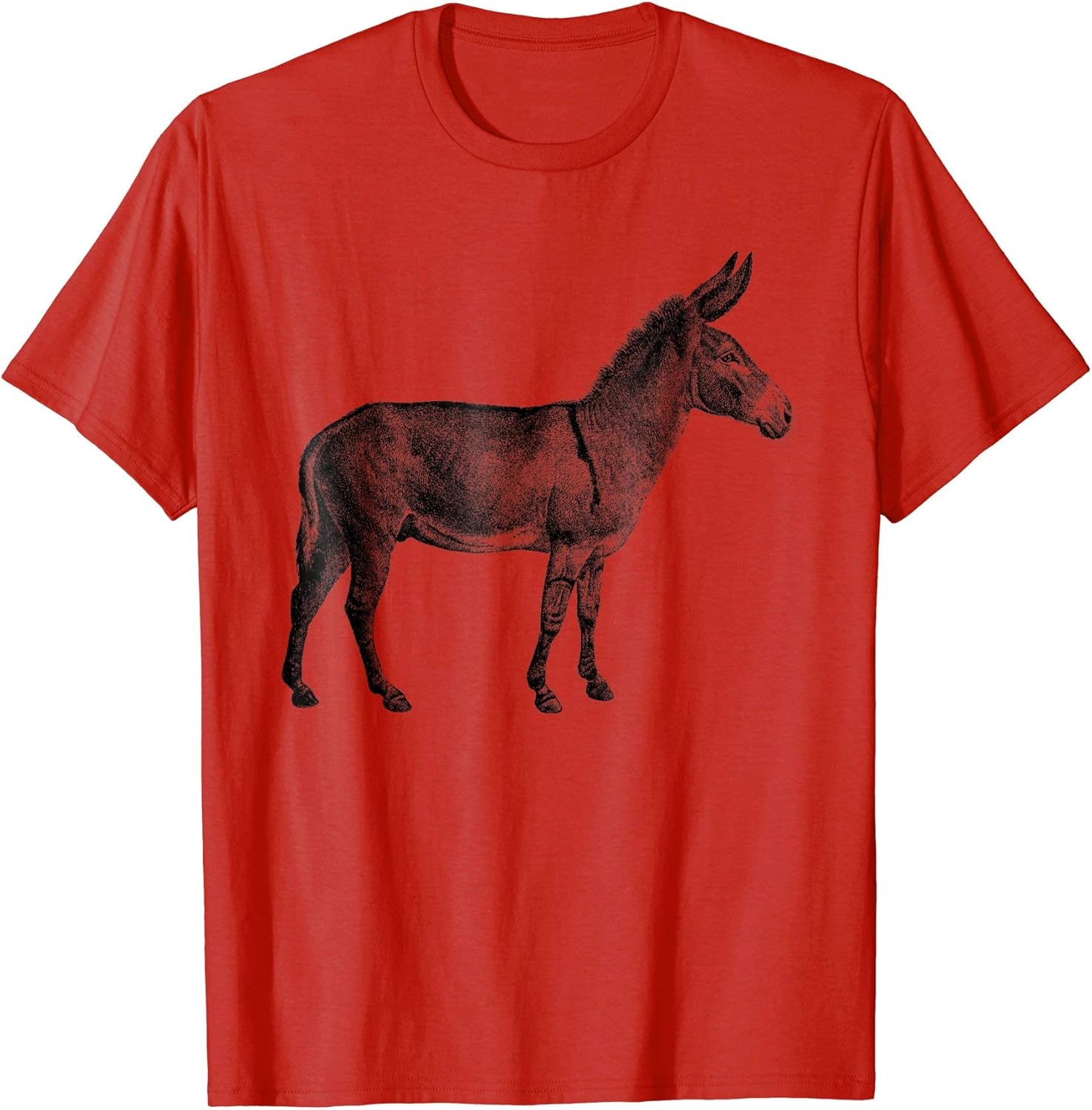 Amazon.com: Vintage Donkey Print T-Shirt: Clothing