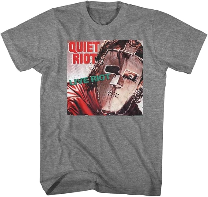 Quiet Riot Mens Live Riot2 T-Shirt: Amazon.co.uk: Clothing