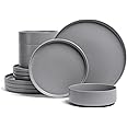 Amazon.com | over&back 12-Piece Stackable Dinnerware Dish Set ...