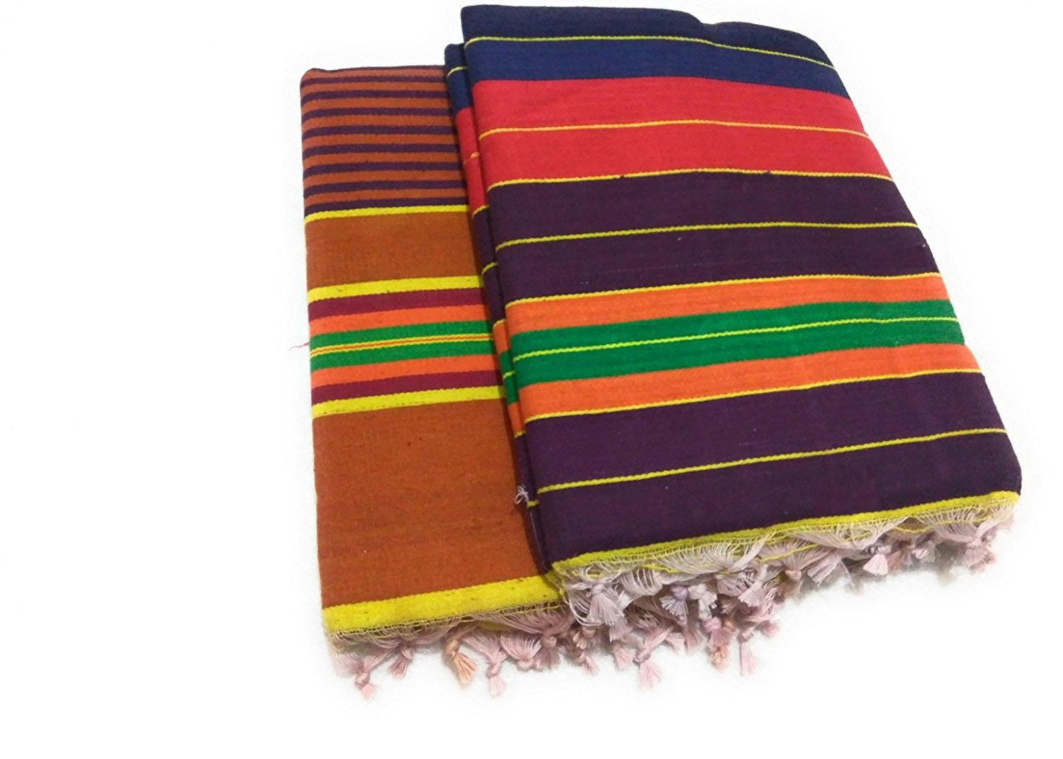 Buy Textilekart Multicolor Solapur Cotton Jamkhana/Satranji Carpet ...