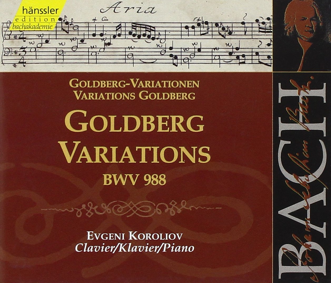 Edition Bachakademie Vol. 112 (Goldberg-Variationen) - Koroliov, Evgeni ...
