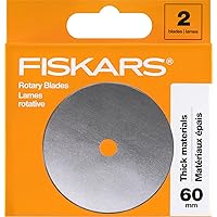 Amazon.com: Fiskars 45mm Titanium Rotary Blades (2 Pack) - Rotary ...