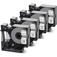 Amazon.com: Rhino 4200 Label Tape Replacement for Dymo 18444 Vinyl 1/2 Inch Work with Rhinopro ...