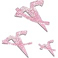 Amazon.com: Yeapop Bling Pink Rhinestone Emblems for Tesla Model Y, 6 ...