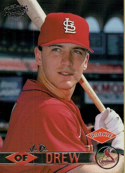 J.D. DREW CARD - 1999 PACIFIC TRADING BASEBALL CARD #352 (ST. LOUIS ...