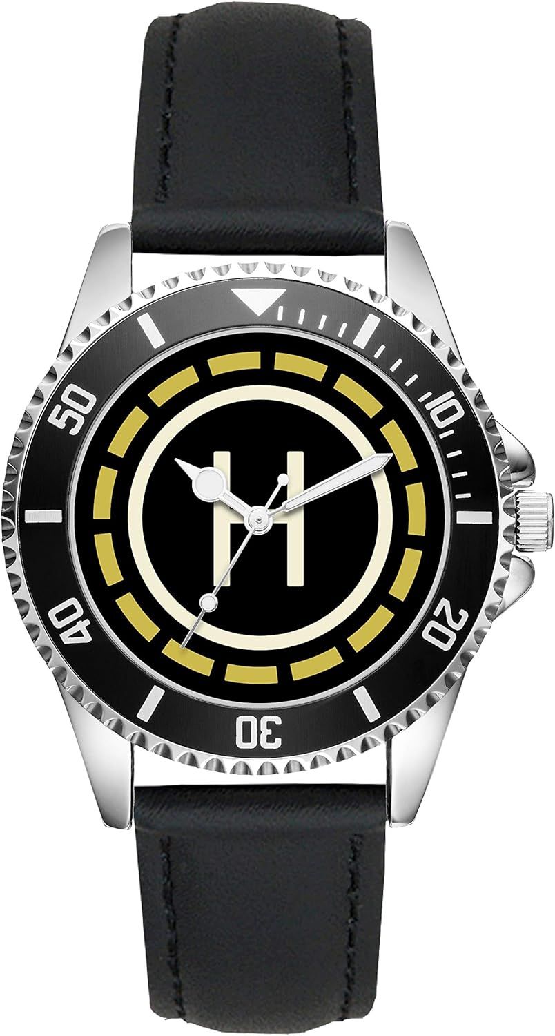 Gift for Helicopter Pilot Aviator Watch L-2729 : Amazon.co.uk: Watches