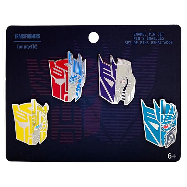 Loungefly Hasbro Transformers 4-Pack Pin Set, Amazon Exclusive ...