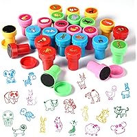 JOYIN 50 Pcs Assorted Stamps for Kids - Self-Ink Stamps with 50 Designs ...
