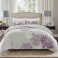 Amazon.com: Comfort Spaces Enya Quilt Set - Casual Floral Print Channel ...