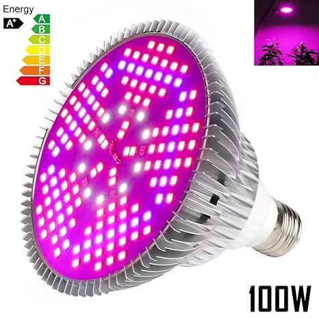 Led Grow Light Bulbs,Full Spectrum Grow Lamp,E27 100W LED Grow Lights ...