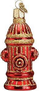 Amazon.com: Old World Christmas Ornaments: Fire Hydrant Glass Blown ...
