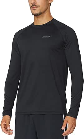 Amazon.com: BALEAF Men's Long Sleeve Running Shirts Athletic Workout T ...
