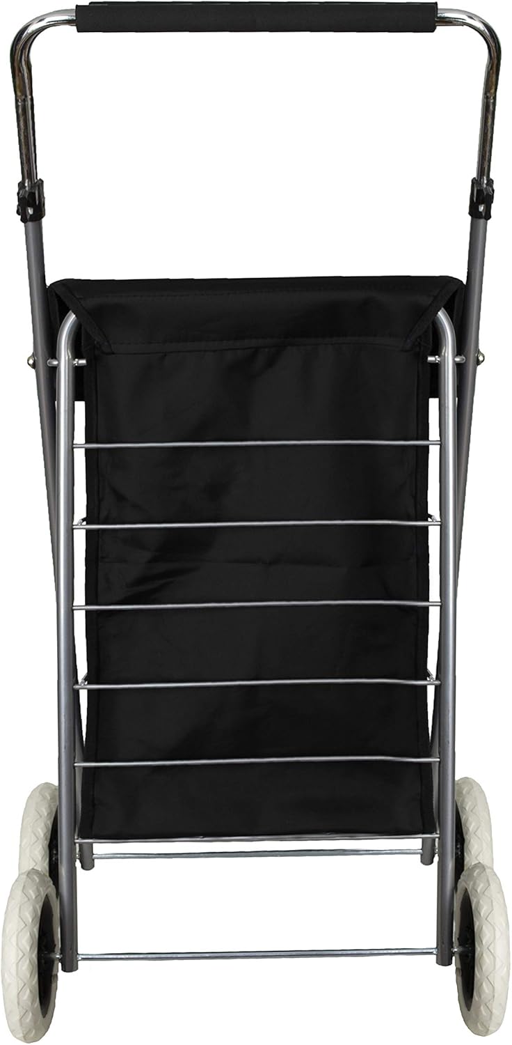 Classic Shopping Trolley (Black with 4 Wheels and Extendable Handle ...