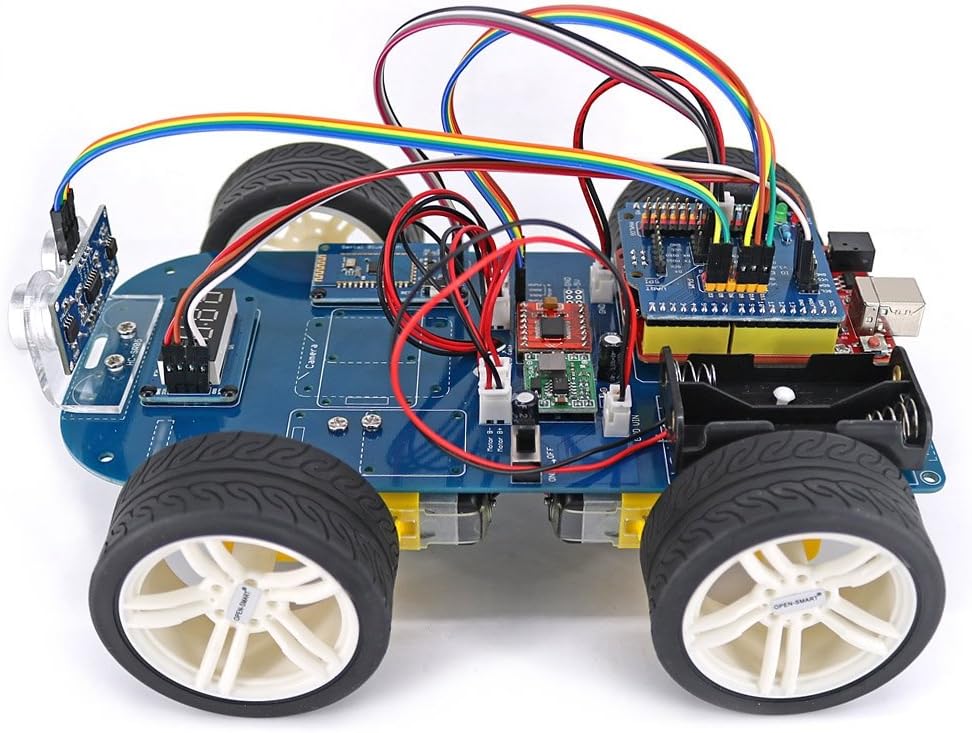 GAOHOU 4WD Bluetooth Control Smart Car Kit for Arduino: Amazon.co.uk ...