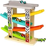 Amazon.com: TOP BRIGHT Wooden Car Ramp Toddler Toys for 1 2 Year Old ...
