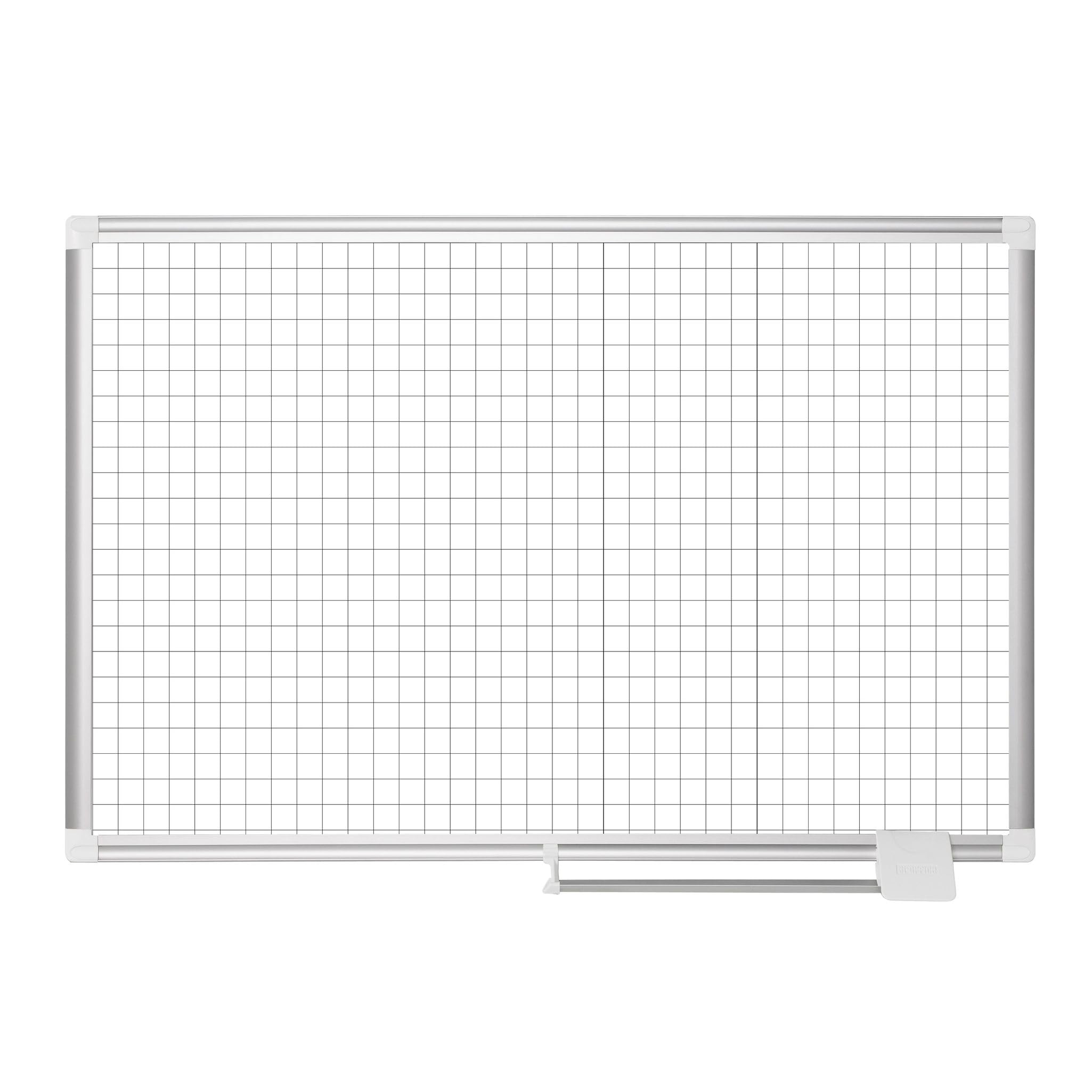 MasterVision Planning Board Dry Erase Magnetic, 1" x 1" Grid, 48" x72 ...