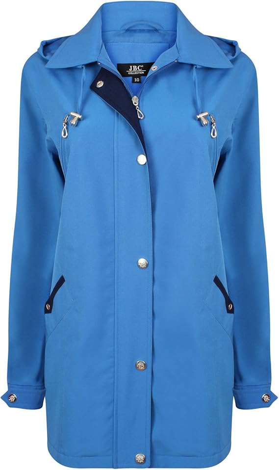 JBC Collection Women's Casual Reefer Jacket Shopper Blue 10: Amazon.co ...