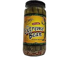 Amazon.com : The Extreme Bean - Hot & Spicy, Pickled Green Beans. 16 oz ...