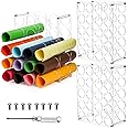Amazon.com: Elsjoy 3 Pack Vinyl Roll Organizer, 60-Holes Acrylic Vinyl ...