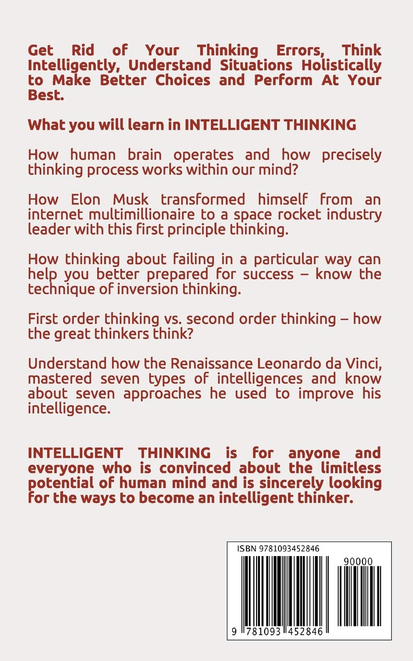 Mua Intelligent Thinking: Overcome Thinking Errors, Learn Advanced ...