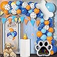 Amazon.com: FeaiYnParty Blue Birthday Party Supplies Balloons, Bone Dog ...