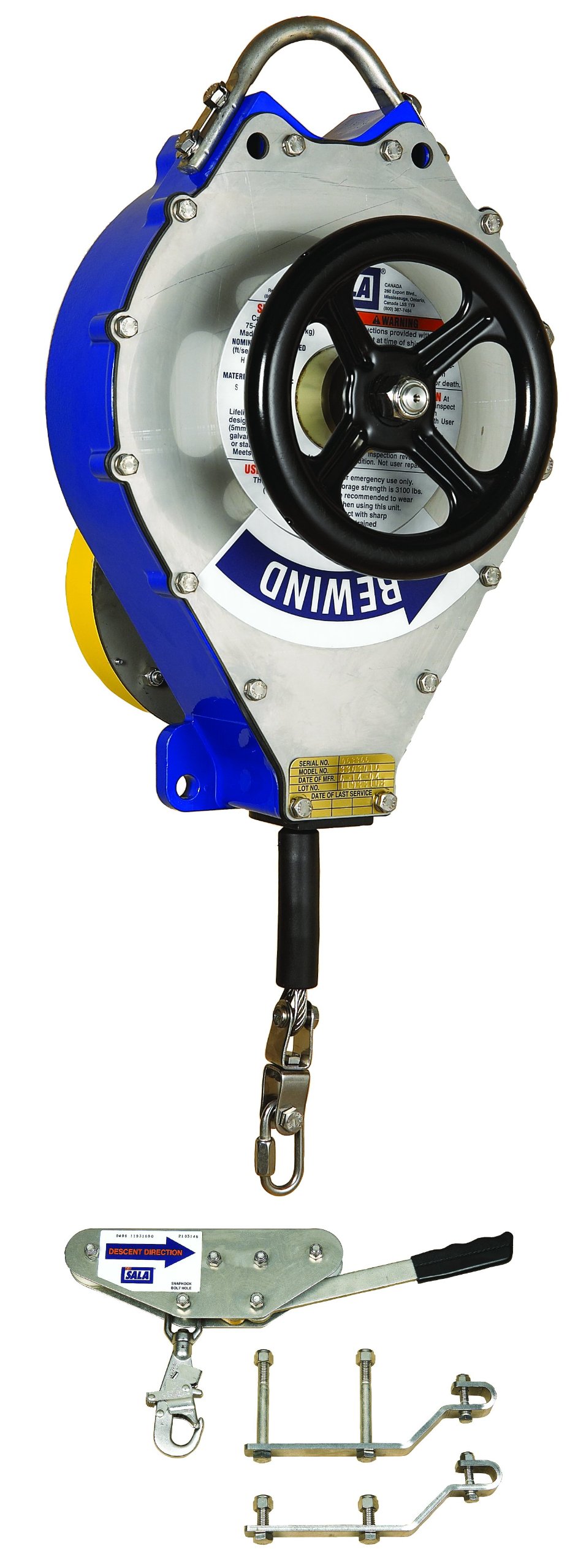 3M DBI-SALA Rollgliss Descender 3303016 Automatic Descent Device, 200 ...