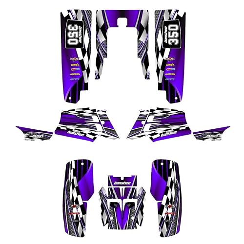 Yamaha Banshee 350 Graphics Decal Kit by Allmotorgraphics NO2500 Purple ...