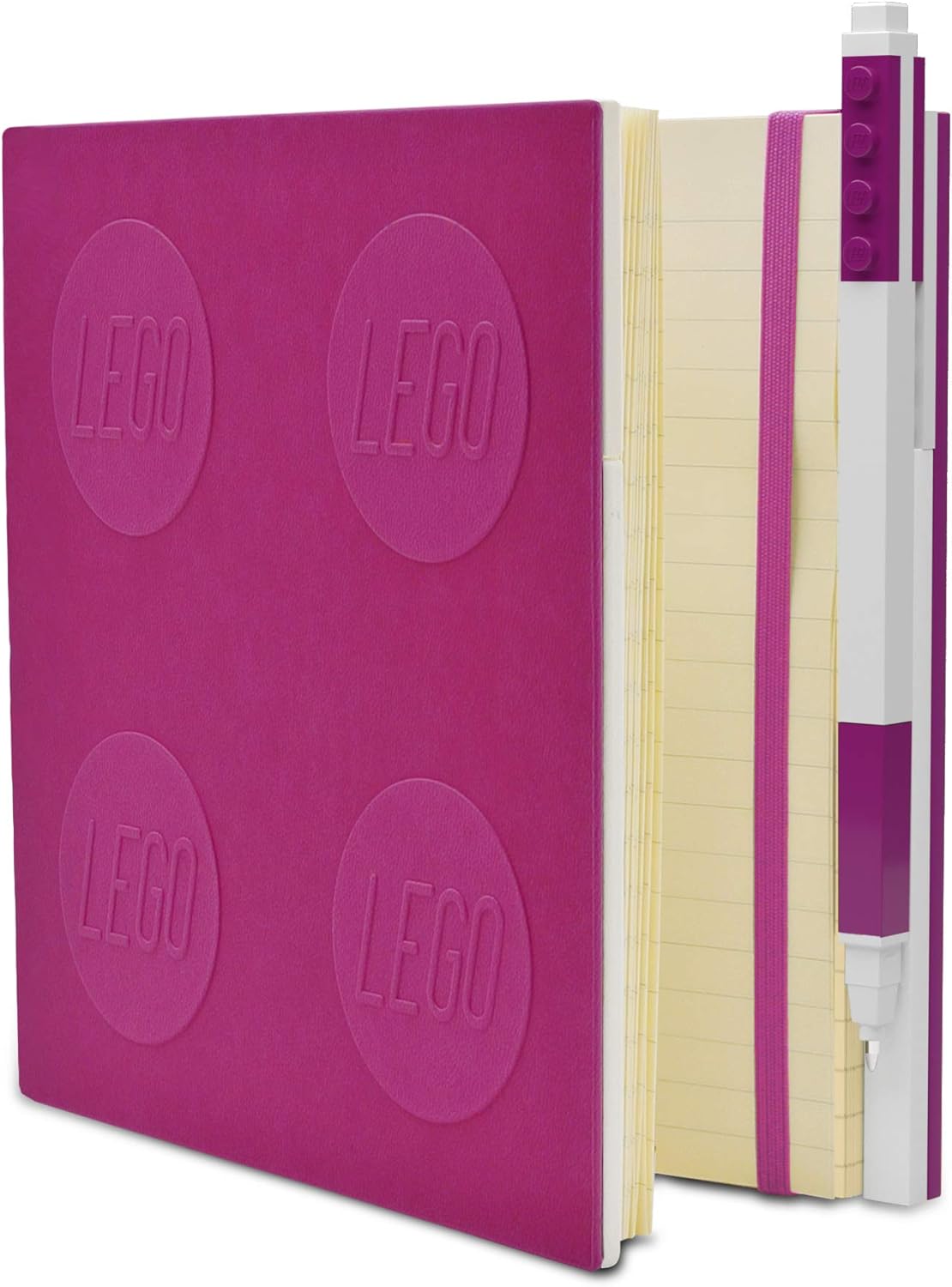 LEGO Stationery Locking Notebook with Gel Pen – Violet - BigaMart