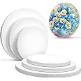 Amazon.com: 6 Pieces Round Painting Canvas Blank Round Shaped Paint ...