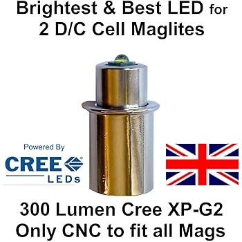 Maglite LED Conversion Upgrade Cree XP-G2 Bulb 2 D or C Cell ...