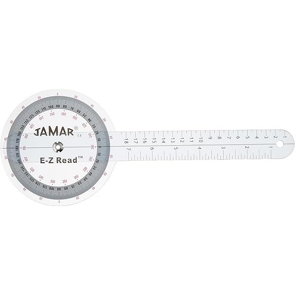 Angle Ruler Worgeous 6PCS Goniometer 360 Degree Plastic Angle ...