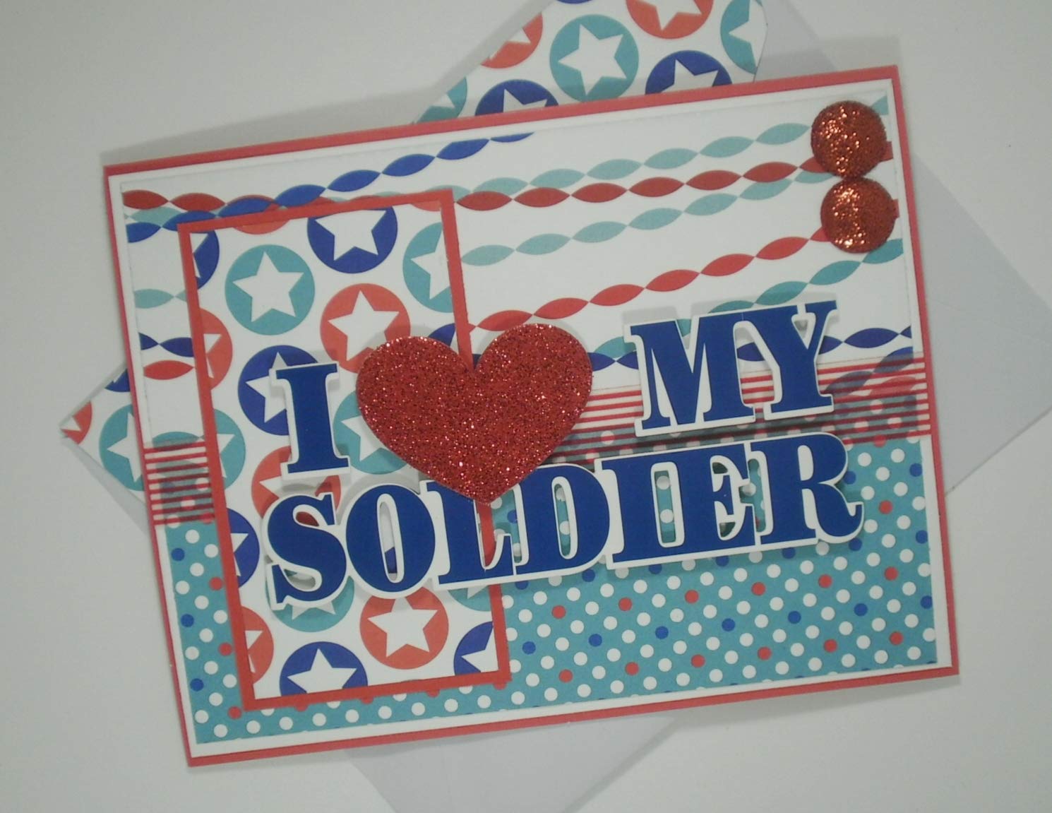 Amazon.com: I Love My Soldier Card, Soldier Card, Military Card ...