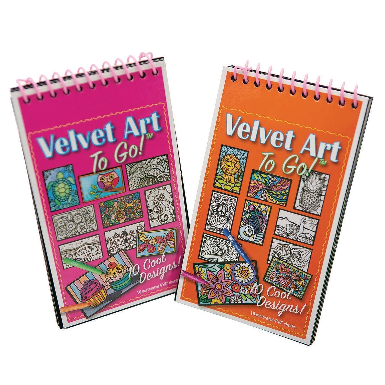 Mua S&S Worldwide Velvet Art To Go! 2 Spiral Bound Coloring Books w ...