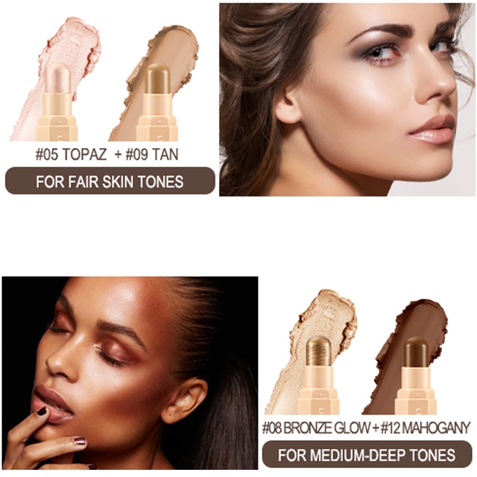 Mua Face Cream Contour Stick Bronzer Stick Highlighter Stick ...
