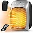 Amazon.com: GiveBest 800W Wall Outlet Space Heater with Remote,LED ...
