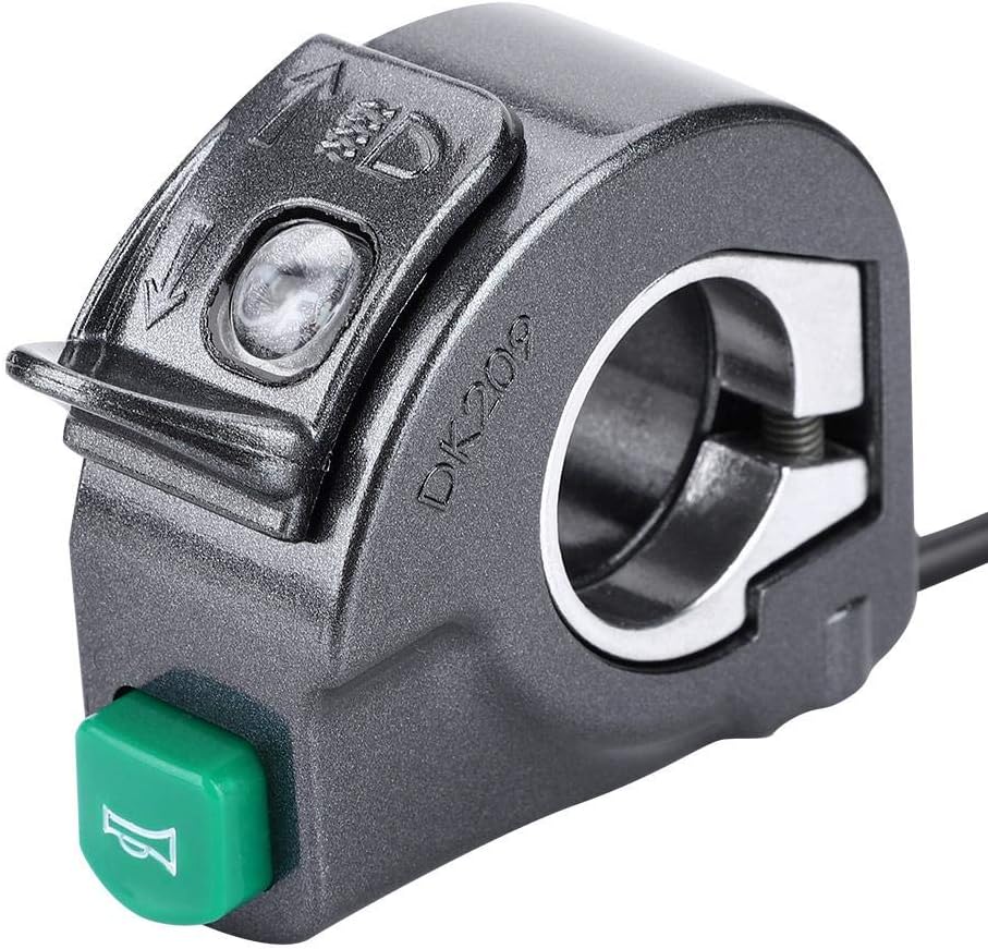 VGEBY Bike Light Switch, 2 IN 1 Handlebar Mounted Front Head Light Horn ...