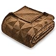 Amazon.com: SOCHOW Triangle Textured Flannel Fleece Throw Blanket ...