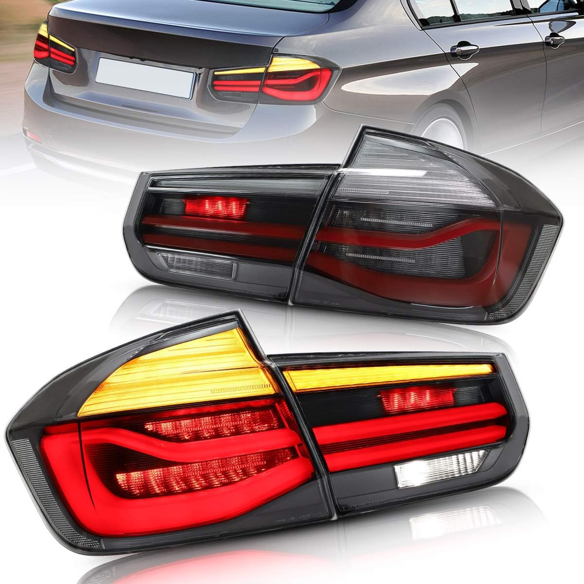 Amazon.com: VLAND Led Tail Lights Compatible with BMW 3-Series BMW F30 ...