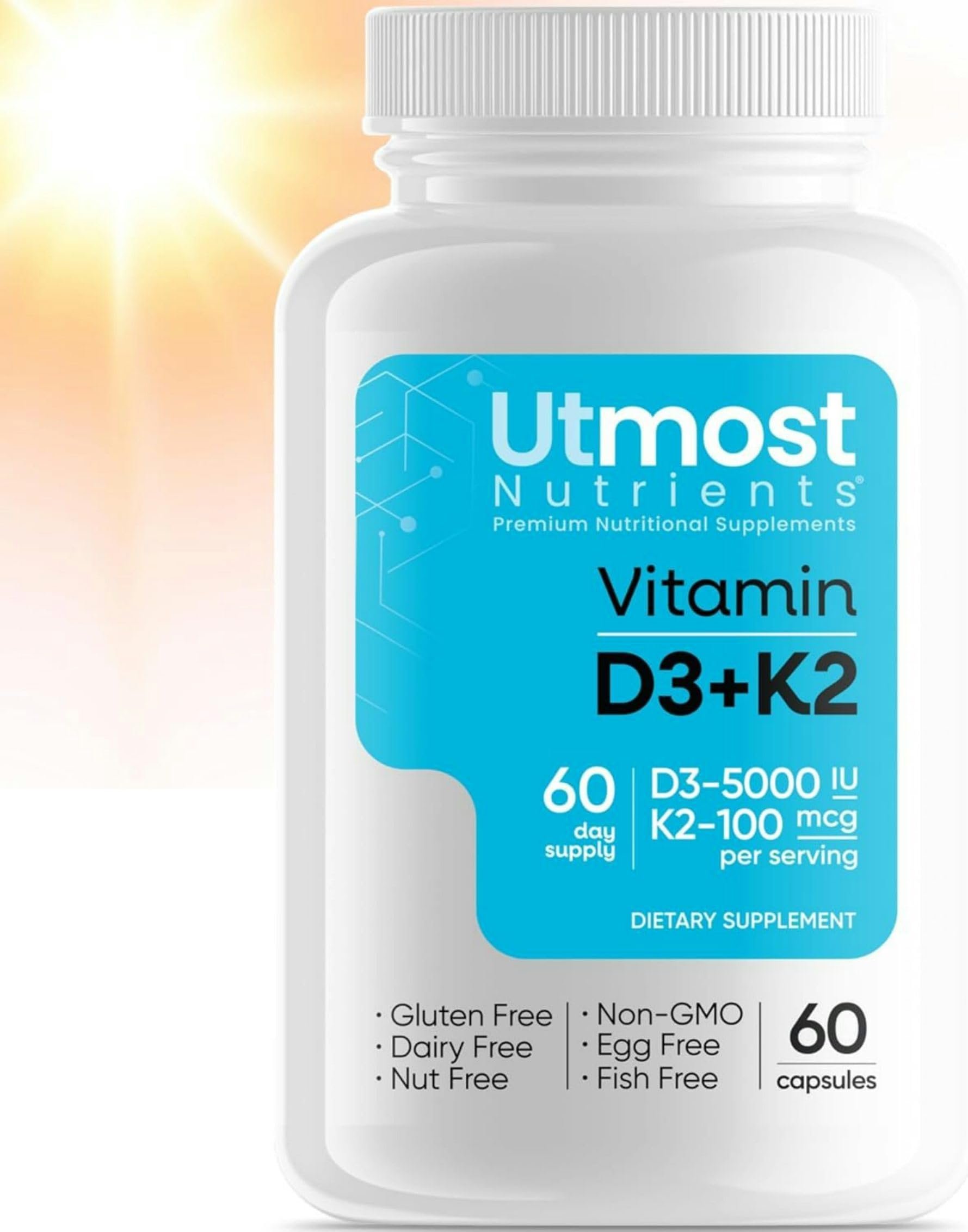 Mua Vitamin D3 with K2-5000iu Vitamin D and 100 mcg Vitamin K ...