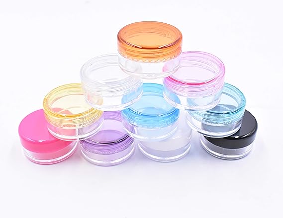 Amazon.com : 10 pack of 5 Gram Empty Cosmetic Containers, Round ...